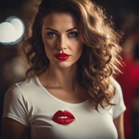 A Lovely Very Buxom Caucasian Woman In A Tight T By Naamaire On