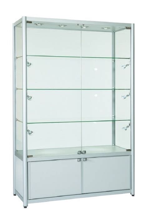 Double Glass Door Display Cabinet Glass Door Ideas