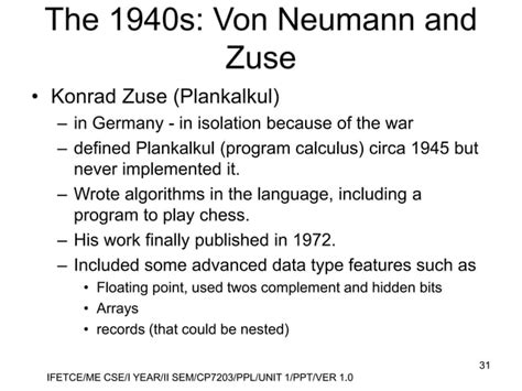 Principle Of Programming Language Subject Unit 1 Ppt Programming Languages Computing