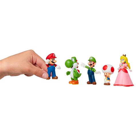 Jakks Pacific Super Mario Bros Friends Mario And Multi Pack Figure 6 Cm