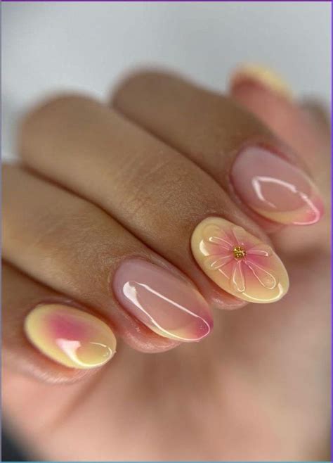 Chic And Cute Yellow Nails For Sunny Season Yellow Nails Beach Nails
