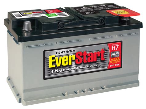Everstart Platinum Boxed Agm Automotive Battery Group Size H7 Ln4