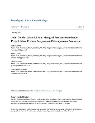 Menggali Pembentukan Gender Project
