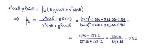 Banked Curve Determine Smallest Static Coefficient Of Friction • Physics Forums