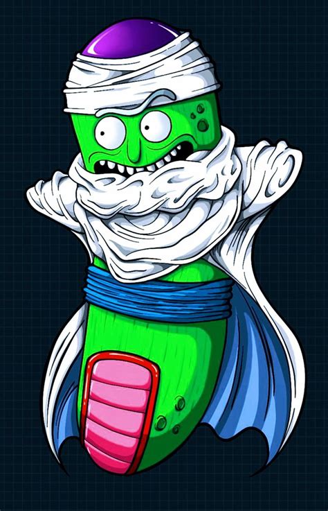 Rick And Morty X Piccolo Rick Rick And Morty Rick And Morty Poster Rick And Morty Characters
