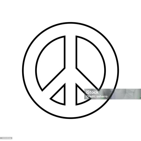 Vetores De Ícone Do Pacifismo Antiguerra Do Símbolo De Paz E Amor E