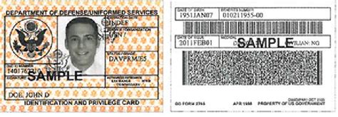 Maindd Form 2765 Department Defense Uniformed Services Identification