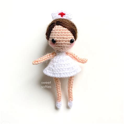 Nurse Pixie Doll Free Amigurumi Crochet Pattern Sweet Softies
