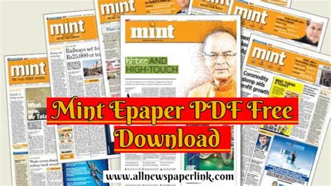 Mint Epaper Pdf Free Download Download Today Mint Newspaper Pdf Sep