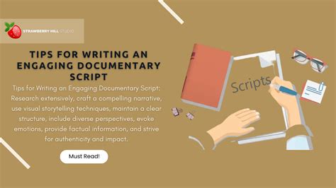 Crafting Compelling Narratives Tips For Writing An Engaging Documentary Script