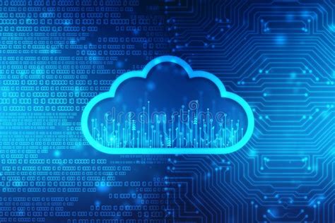 Cloud Computing Technology Internet Concept Background Stock Illustration Illustration Of