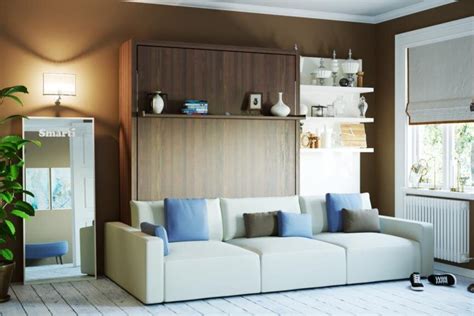 Кровать трансформер в интерьере гостиной (40 фото) - красивые картинки ...