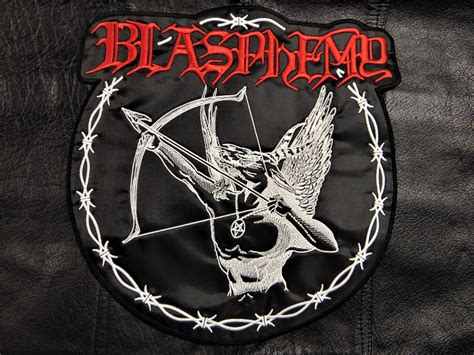 Blasphemy Embroidered Backpatch War Metal Canada 125 Metal