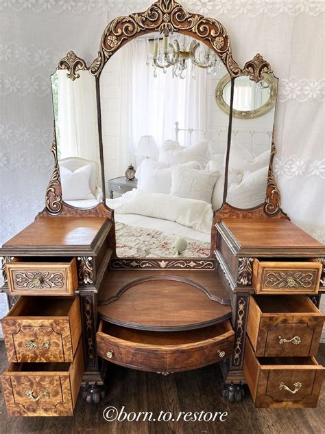 Antique Vanityvintage Vanityvictorian Vanityrefinished Vanitymake