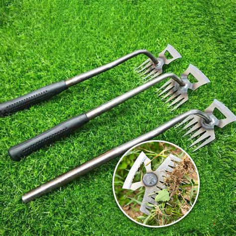 2 In 1 Garden Weeding Tool Manual Weed Grass Rooting Tool Puller Shovel