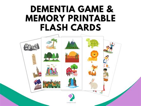 Dementia Game And Memory Flash Cards Printable Sheets Memory Prompt