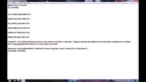 Mass Effect 2 Cd Key Youtube