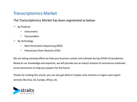 Ppt Transcriptomics Market Powerpoint Presentation Free Download
