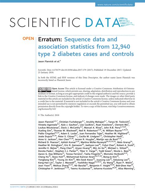 Pdf Erratum Sequence Data And Association Statistics From 12940