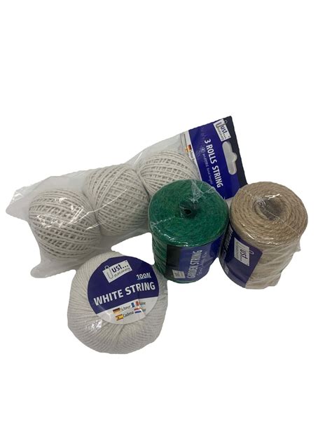 String Balls Natural And White The Packaging Bubble