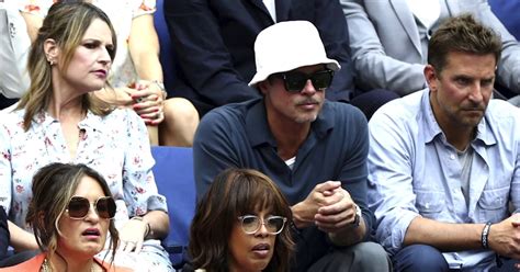 Savannah Guthrie Sits By Brad Pitt And Bradley Cooper At Us Open