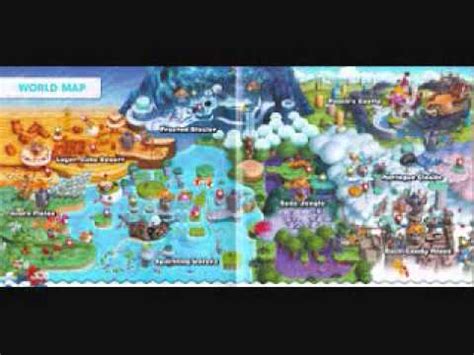 New Super Mario Bros U World Map Select Youtube