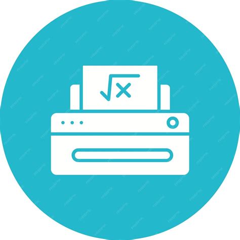 Premium Vector Print Math Sheet Vector Illustration Style