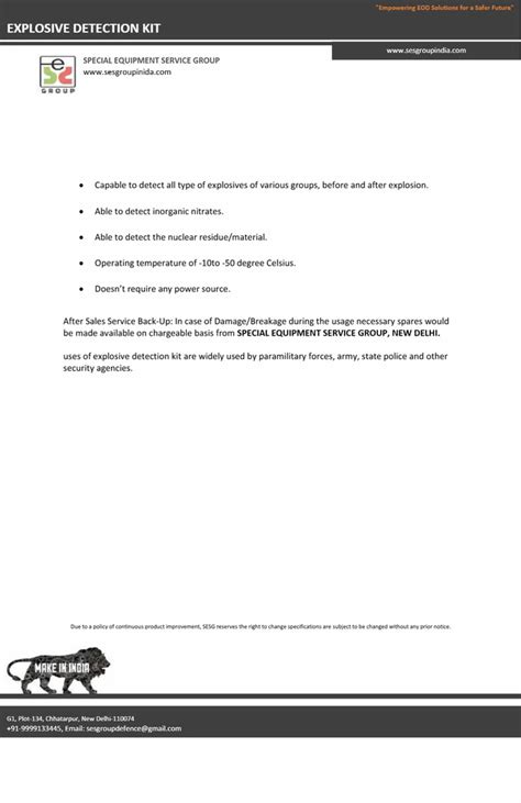 Portable Explosive Detection Kit At ₹ 78000 In New Delhi Id