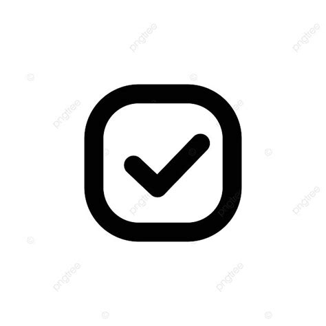 simple checkbox with rounded corners vector option confirm approval