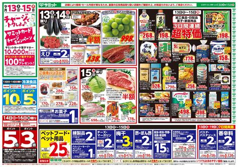 サミットストア 荏原4丁目店の最新チラシ・セール情報 クラシルチラシ