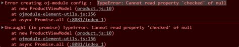 java typeerror cannot read property checked of null error checked