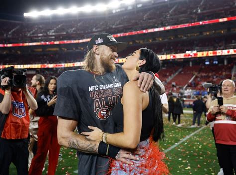 49ers George Kittle Claire On Mckenna Woliczko To Iowa Womens Basketball