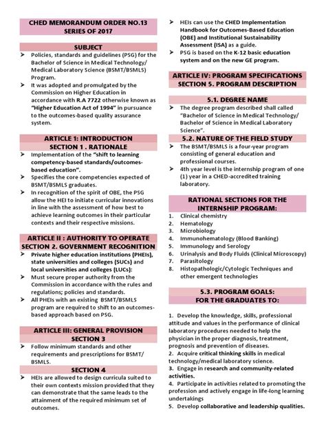 Ched Memorandum Order No.13 Series of 2017 PDF | PDF | Medicine | Health Informatics