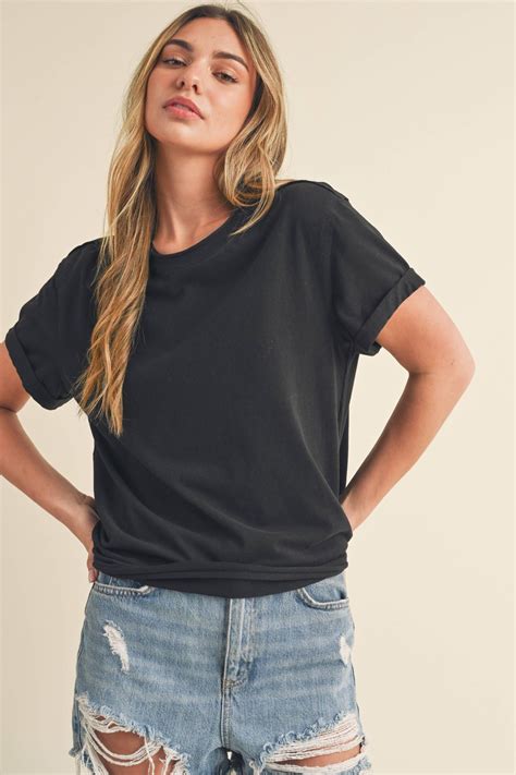 Oversized Exposed Seams Tee Shopperboard