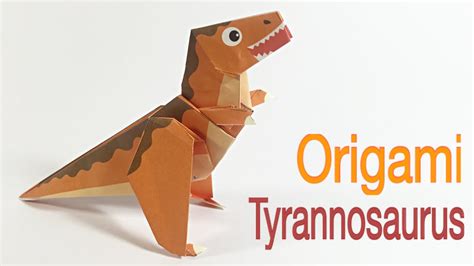 Tyrannosaurus Rex T Rex Tutorial Easy Dinosaur Origami Youtube