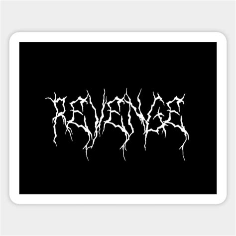 Revenge Revenge Sticker Teepublic