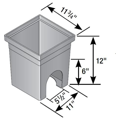 Nds 1219 1219 Backwater Valve Box 12 X 12 By Trench Drain Supply
