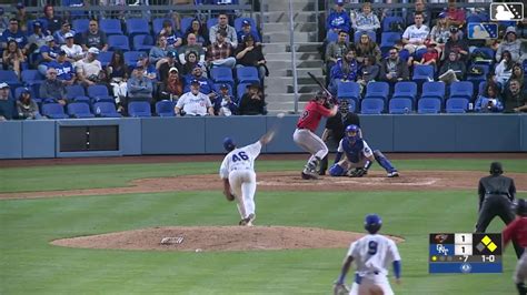 Tanner Thach Singles On A Sharp Line Drive To Right Fielder Ching Hsien