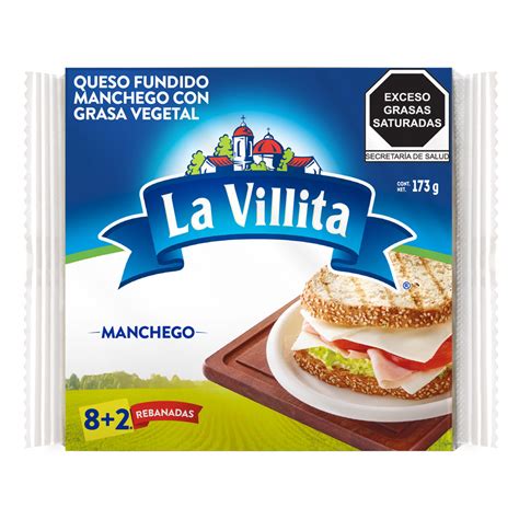 Queso Manchego Rebanado 200 G La Villita