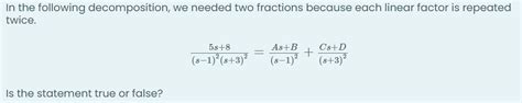 Solved In The Following Decomposition We Needed Two