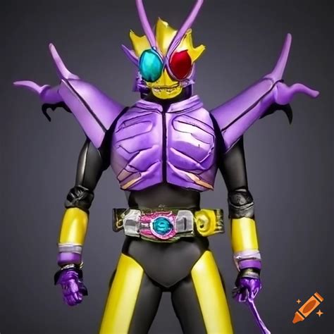 Lavender And Yellow Robot With Rhinoceros Horned Beetle Design On Craiyon