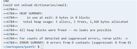 Pset5 Unload Printed Failed To Unload But Pass Valgrind With No Leak