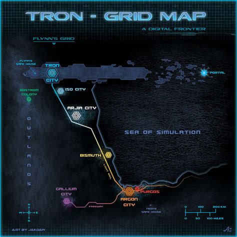 Tron Grid Map By Jakdaw On Deviantart