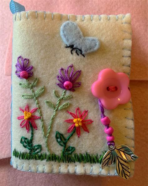 Needle Book Felt Crafts Patterns Felt Embroidery Felt Sewing Kit