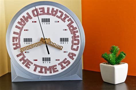 Binary Code Clock Handmade Creations