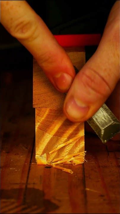 Is My Chisel Sharp Shorts Woodwork Asmrsounds Oddlysatisfying Satisfying Chisel Sharp