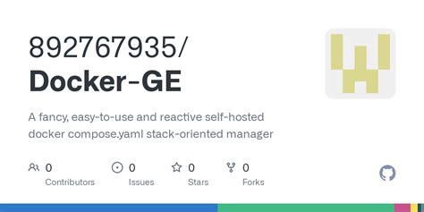 github 892767935 docker ge a fancy easy to use and reactive self