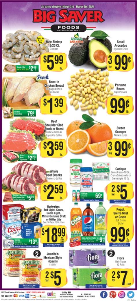 Big Saver Foods Weekly Ad Flyer March 3 To March 9 2021