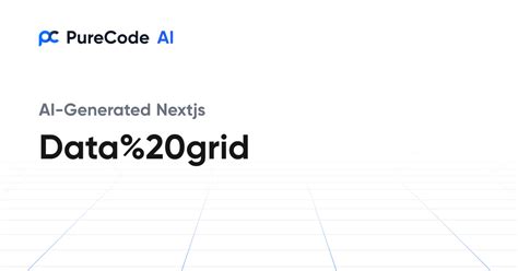 build great nextjs data 20grid components faster using ai tools