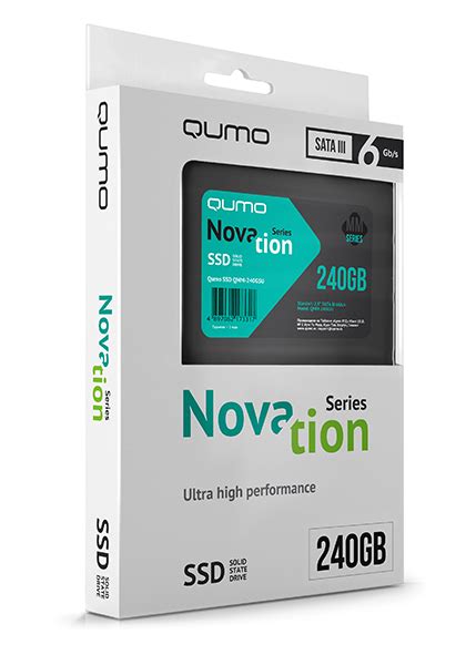 240 Гб SSD-накопитель QUMO Novation MM (QMM-240GSU) + адаптер 3,5"
